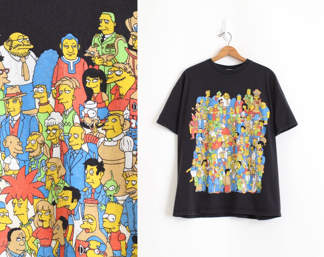 Simpsons Tee, Simpsons Portrait T Shirt, 90s Cartoon Tshirt, Simpsons ...