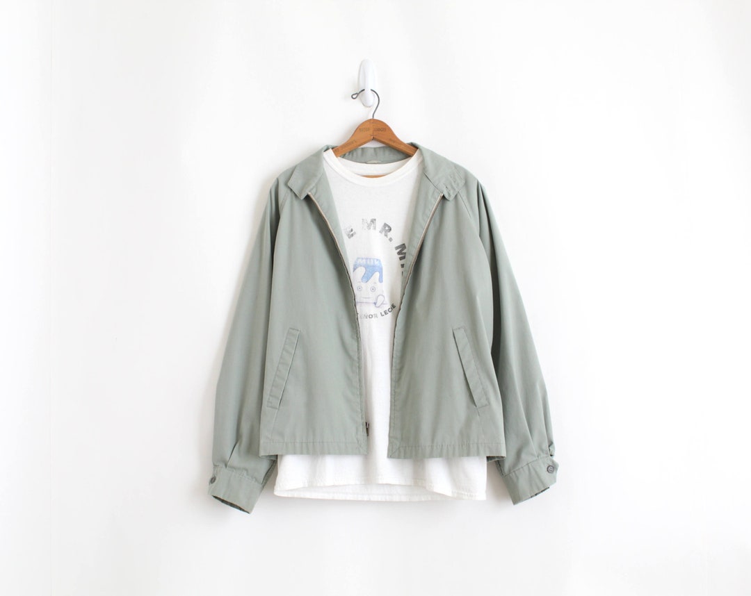 London Fog Jacket, Harrington Jacket, Sage Green Jacket, Light Jacket ...