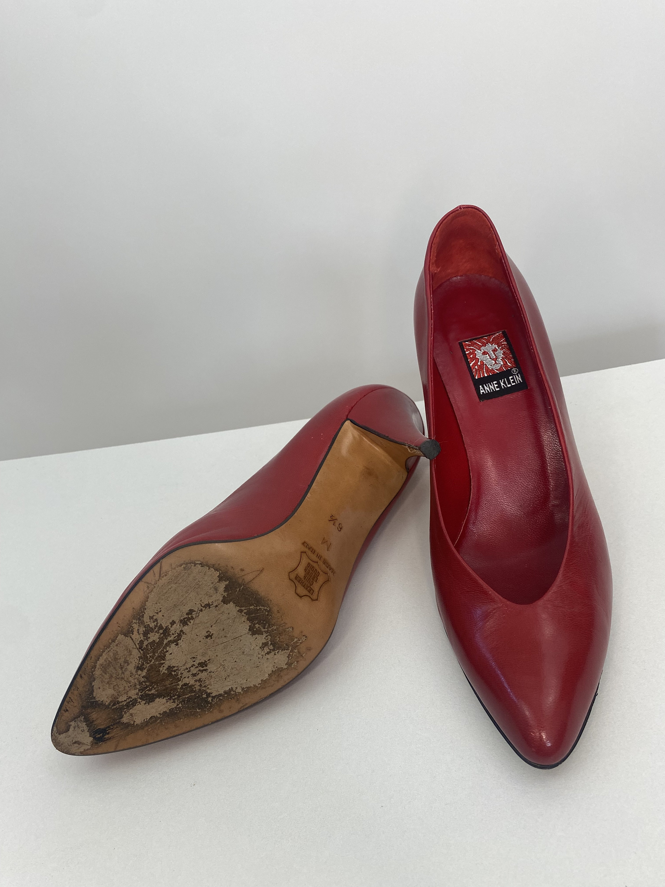 Lipstick Red Pumps / Anne Klein Vintage Heels 1980 1970 - Etsy