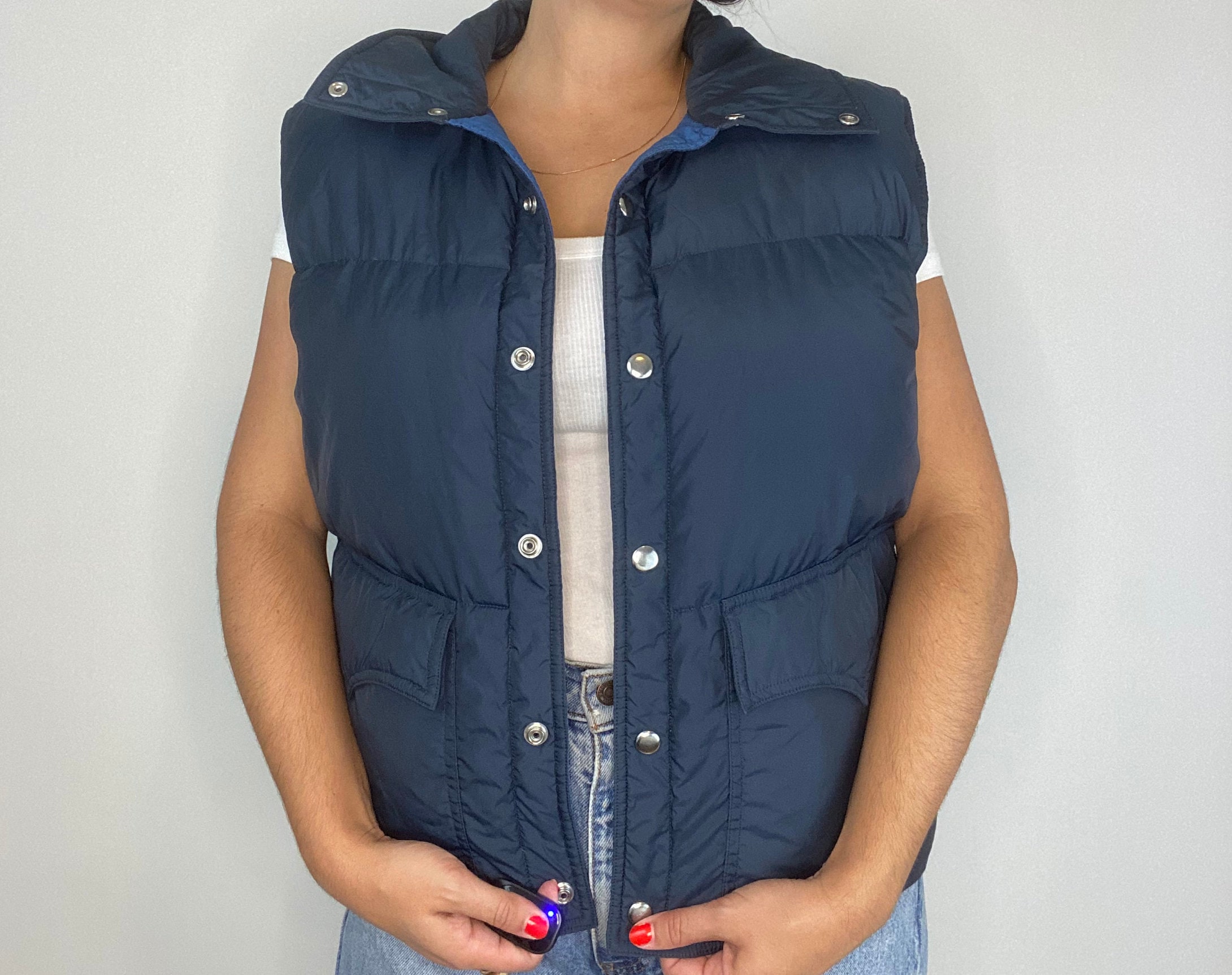 Vintage Jcpenney Down Feather Vest / 1970s-1980s Vest / Outdoor Vintage ...