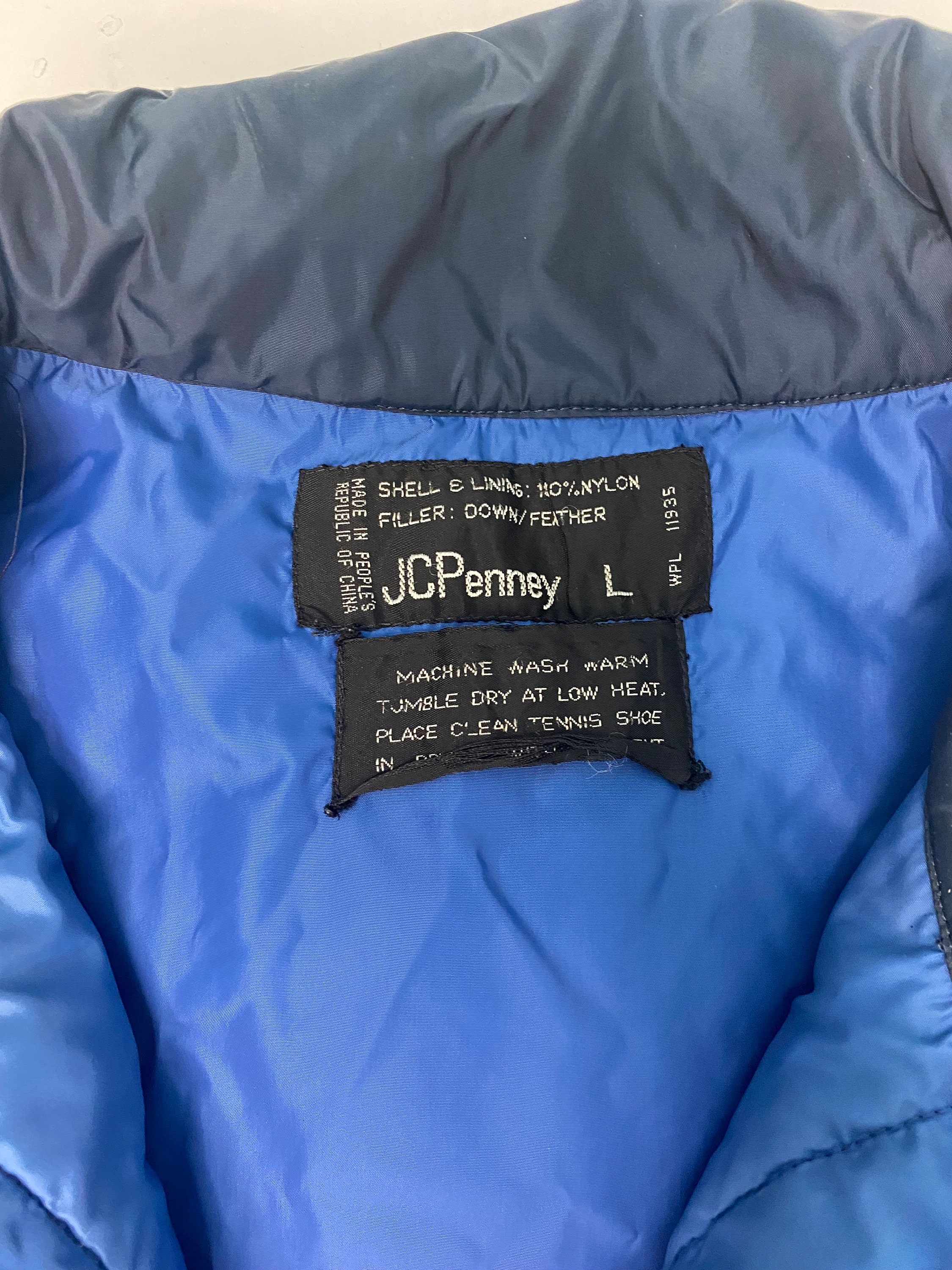 Vintage Jcpenney Down Feather Vest / 1970s-1980s Vest / Outdoor Vintage ...