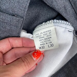 Vintage 70s 80s LEVIS Grey Pressed Polyester Bootcut Pants | Made in ...