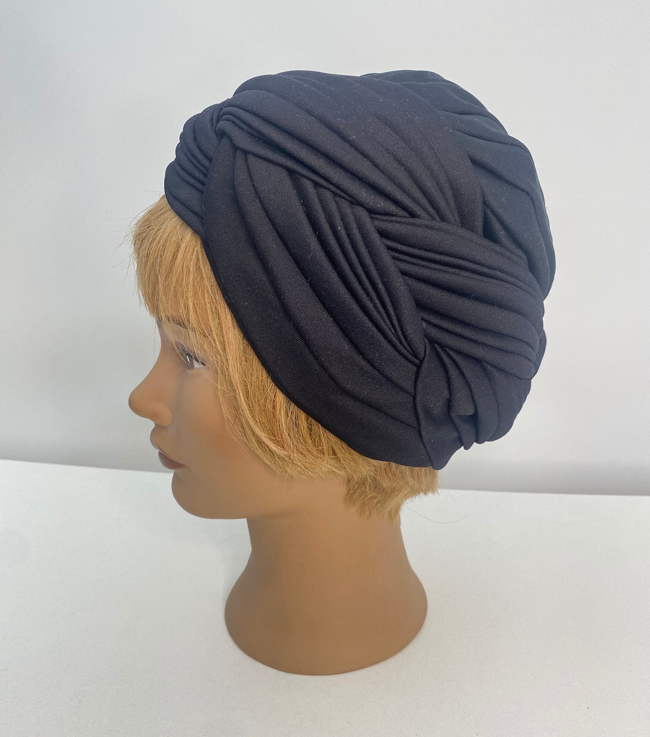 Vtg Turban Style Hat Green 1970s - Etsy