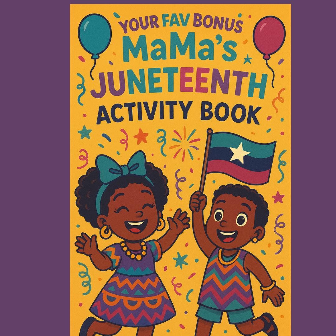 Juneteenth Activity Book for Kids | 17 Printable Pages + Bonus ...
