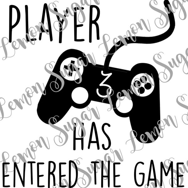 Player 3 Has Entered - Etsy
