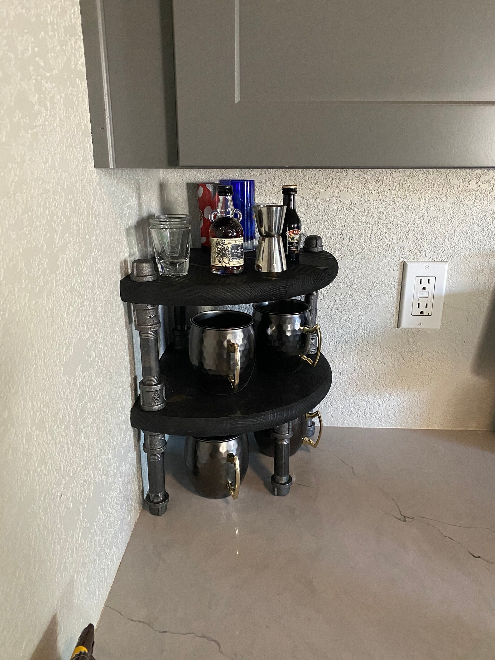 Corner Counter Top Shelf Coffee Bar Organizer Kitchen - Etsy