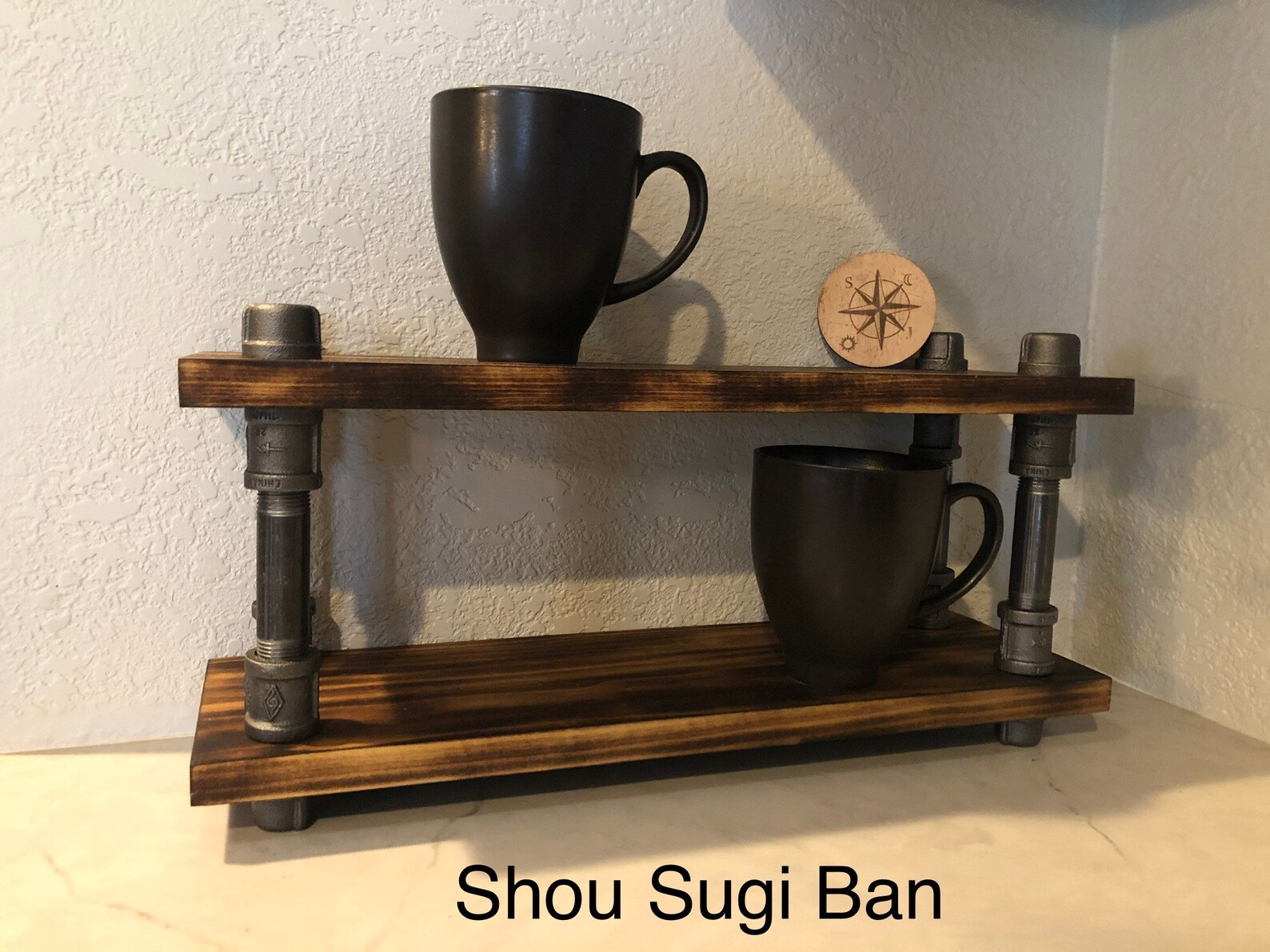 Kitchen Counter Shelf Coffee Mug Shelf Spice Rack - Etsy