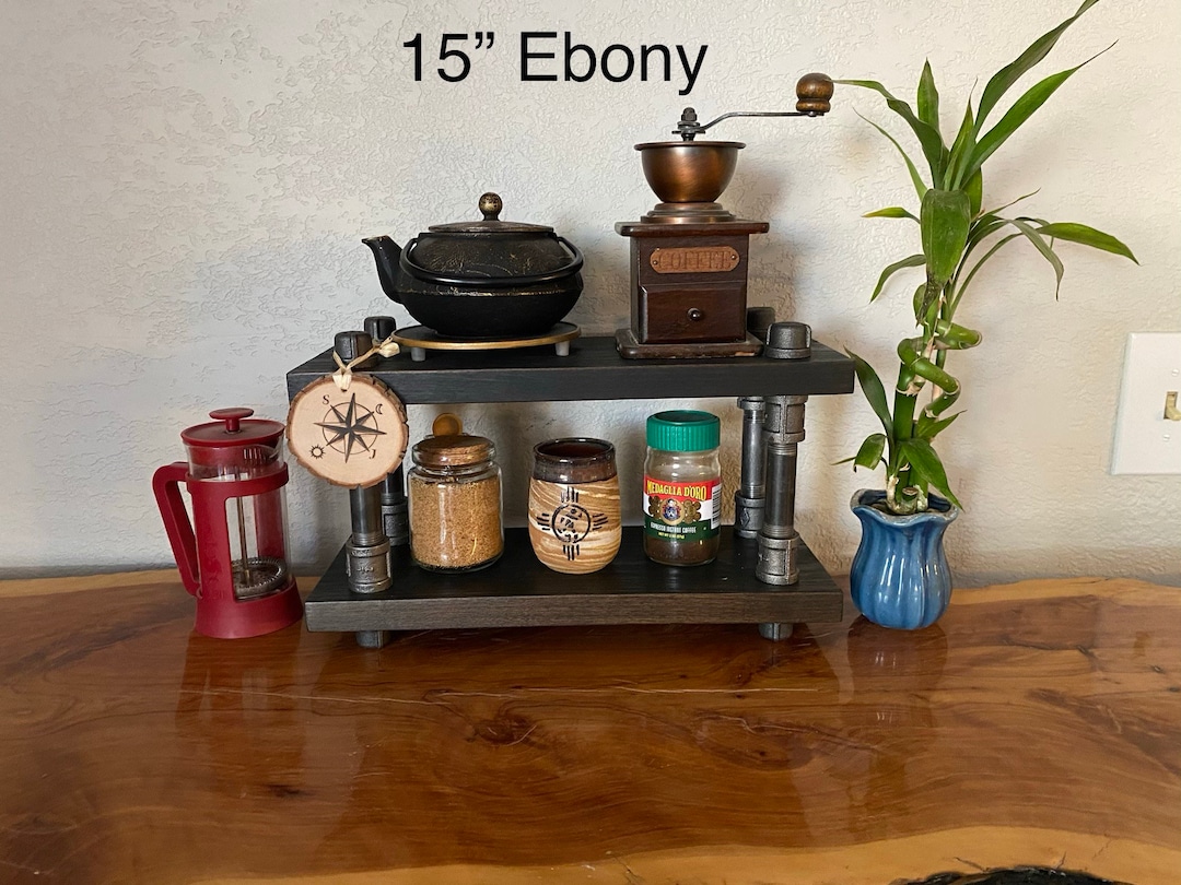 Kitchen Counter Shelf, Coffee Mug Shelf, Spice Rack Countertop ...