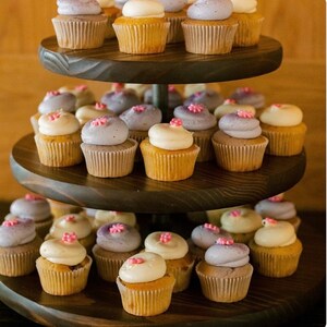 Cupcake Display, 3 Tier Wedding Cake Stand, Rustic Party Display ...