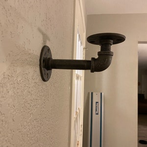 Shelf Brackets Pipe Shelf Bracket-rustic Industrial Pipe Bracket Shelf ...