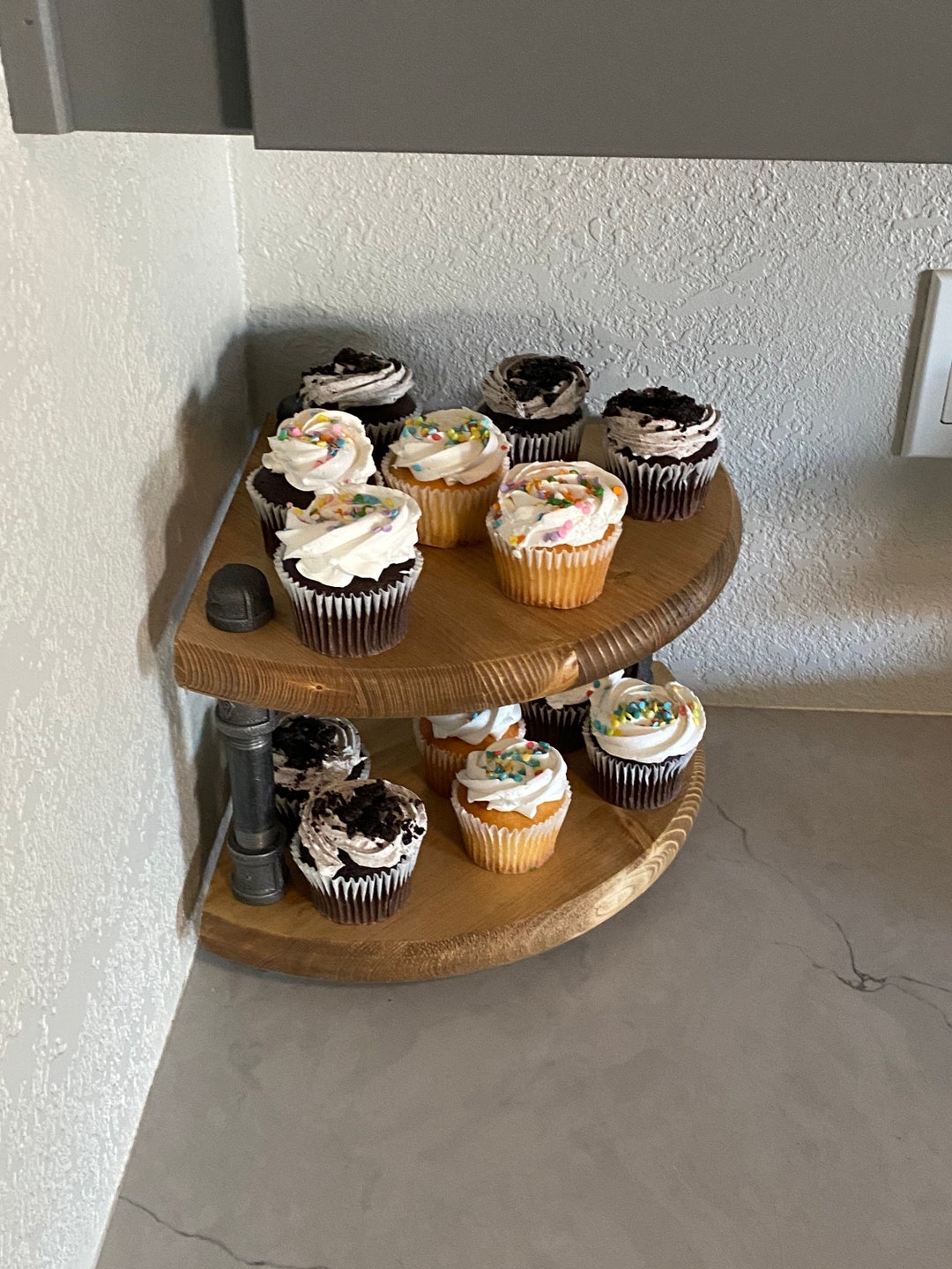 Corner Counter Shelf: 2-tier Cupcake Display, Coffee Bar Organizer - Etsy