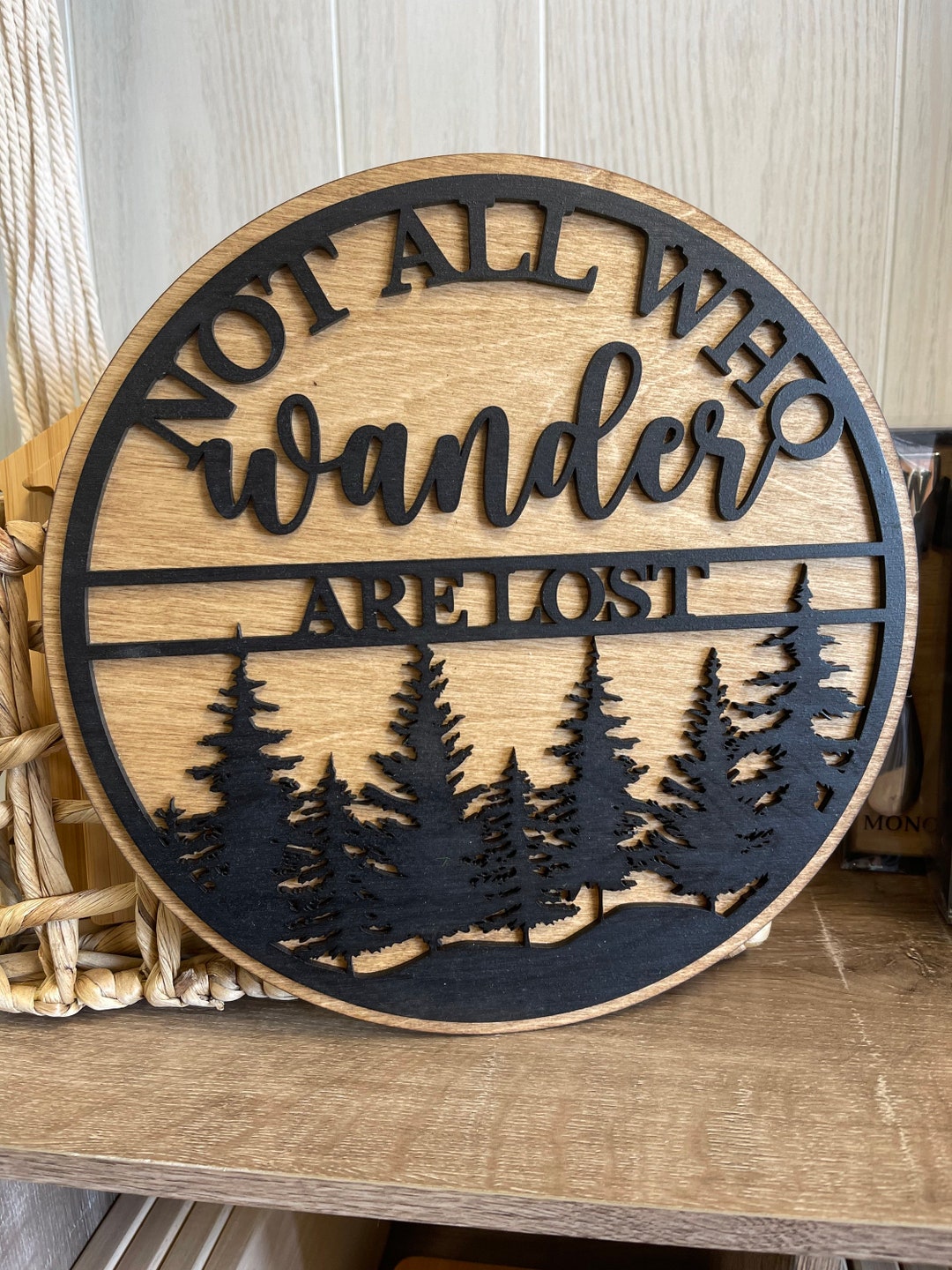 Not All Who Wander Are Lost - Lasered Wall/door Sign!! - Etsy