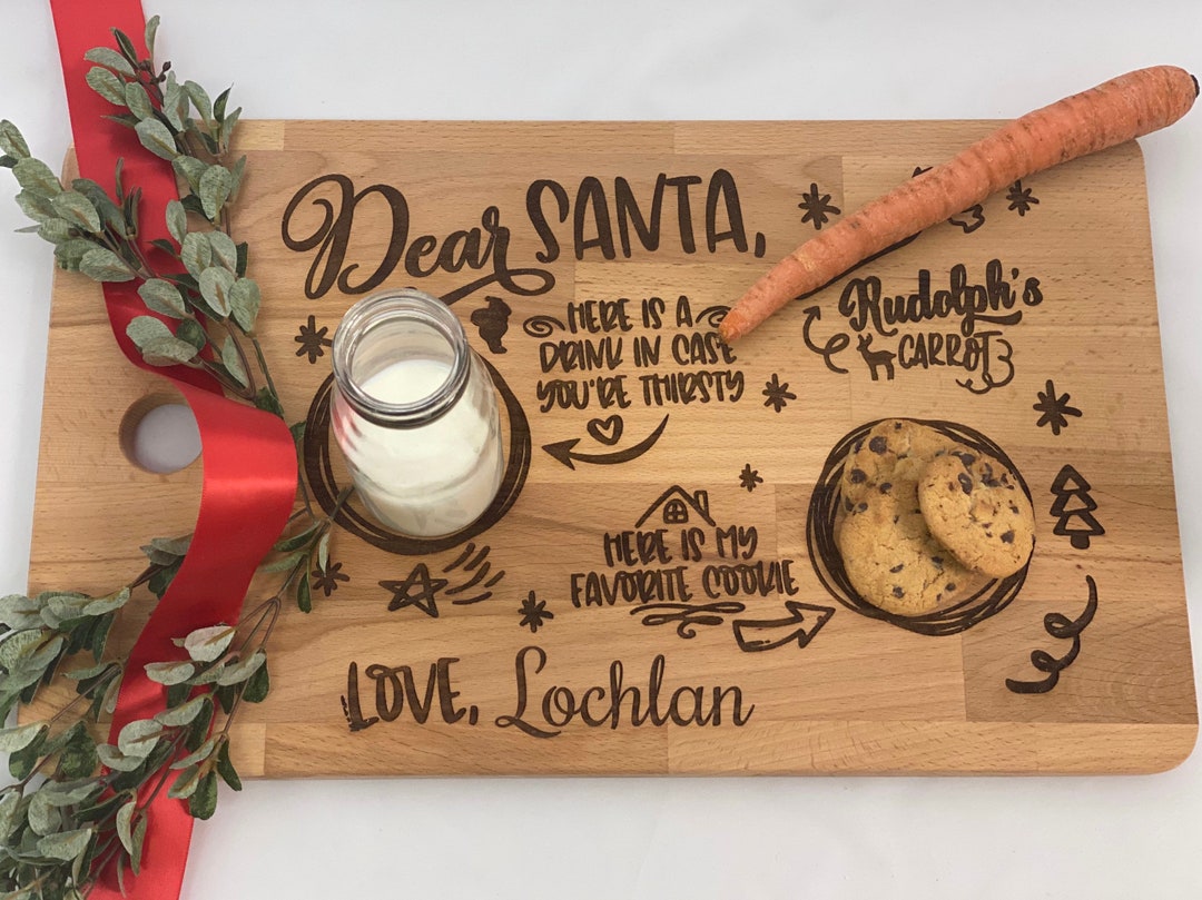 Personalized Santa Tray Christmas Eve Santa Tray Santas - Etsy