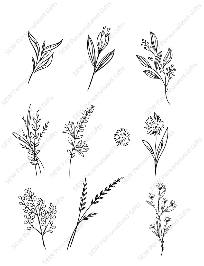 SVG, Vector Files Floral Design Bundle - Etsy