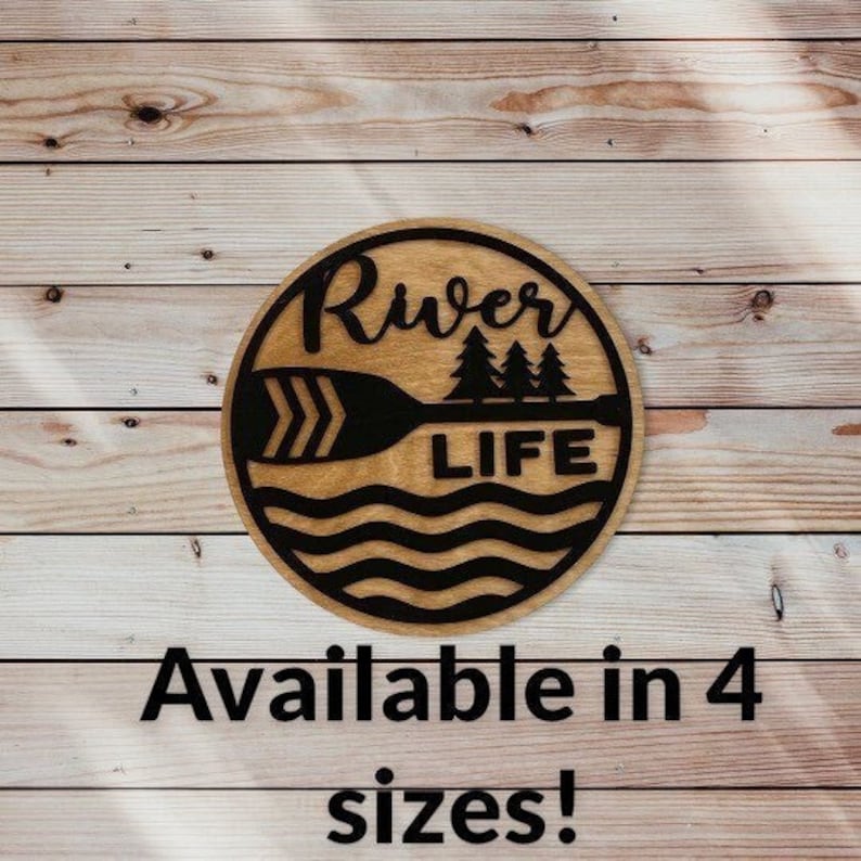 River Life! - Lasered Wall/door Sign! - Etsy