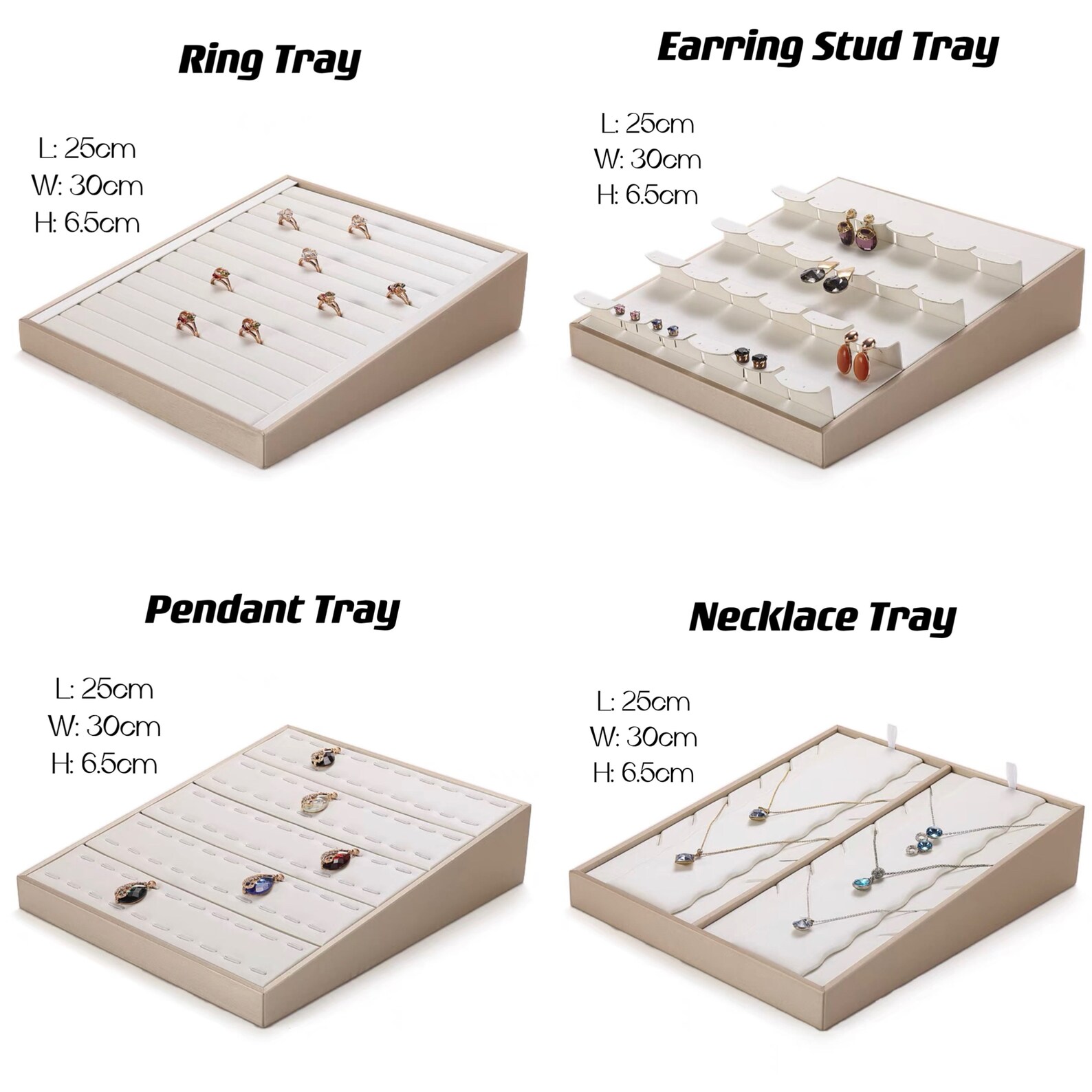 Luxury Jewelry Display Tray, Necklace Display Dish, Earring Stud ...