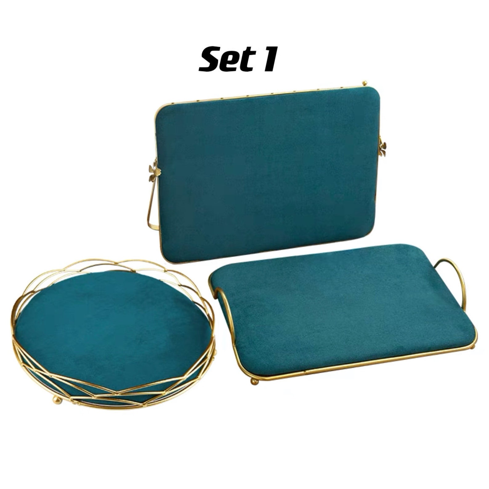 Velvet Jewelry Display Set Jewelry Risers and Platforms - Etsy