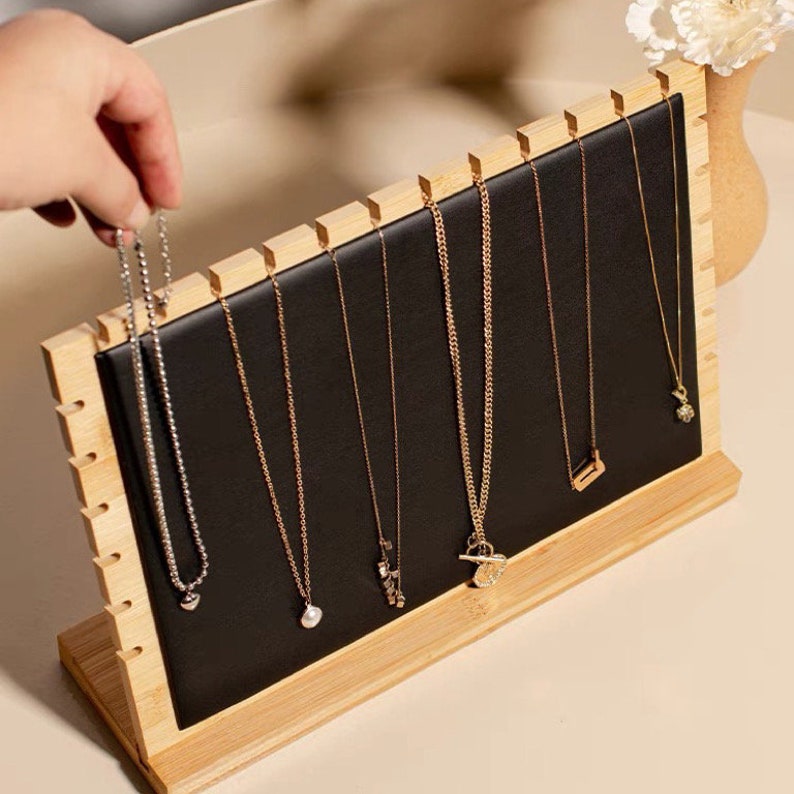 Wood Necklace Display Stand Jewelry Display Stand Necklace - Etsy