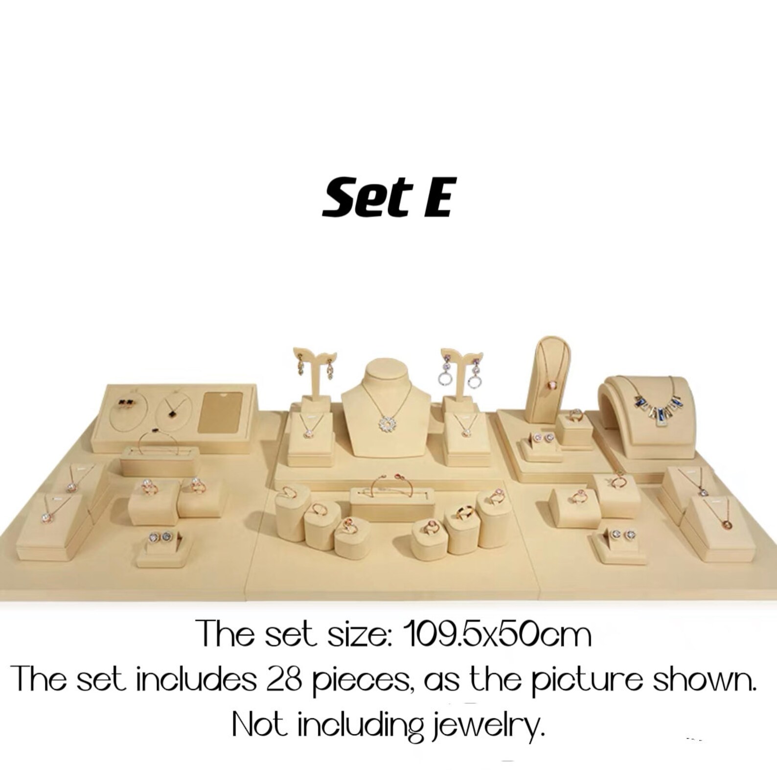 Beige Jewelry Display Set Necklace Display Set Ring Display - Etsy