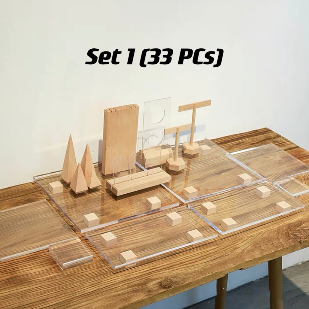 Acrylic Jewelry Display Set Earrings Display Holder Set - Etsy