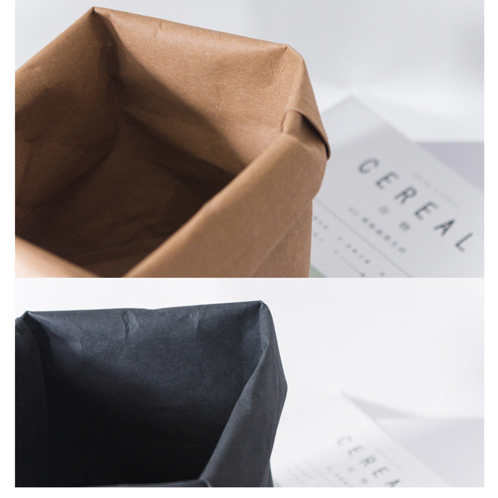 Washable Kraft Paper Container for Storagefoodplantinggift - Etsy