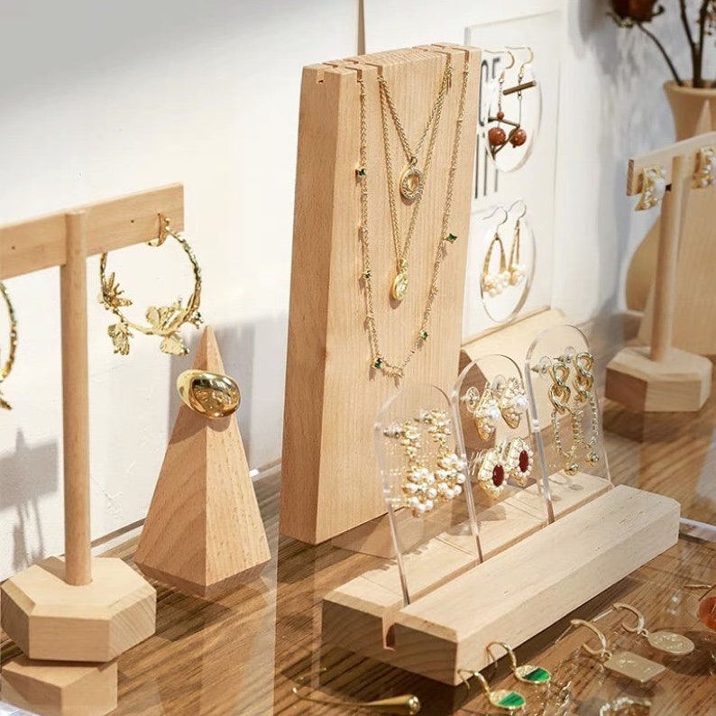 Acrylic Jewelry Display Set Earrings Display Holder Set - Etsy