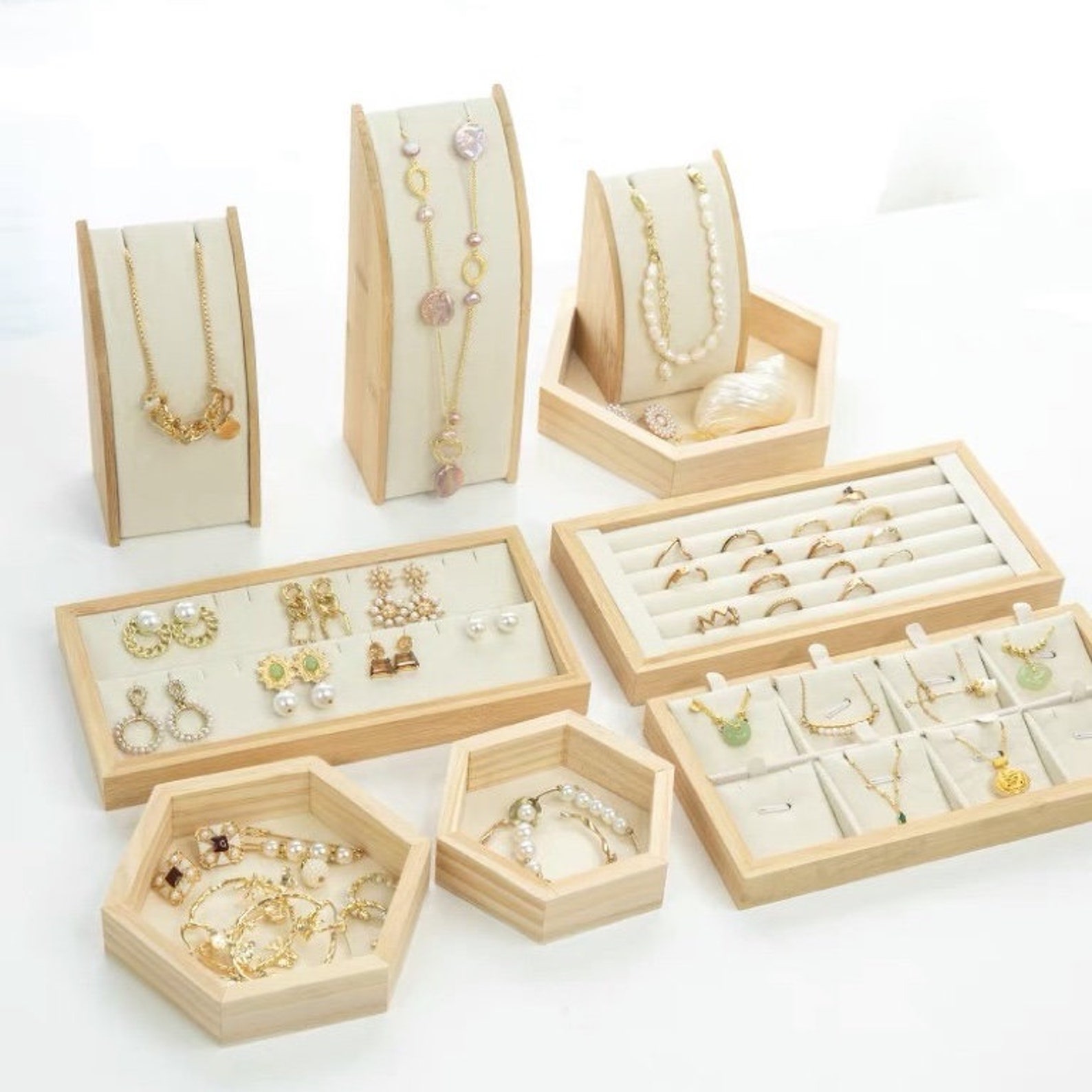 Jewelry Display Stand Wood Jewelry Display for Retail - Etsy