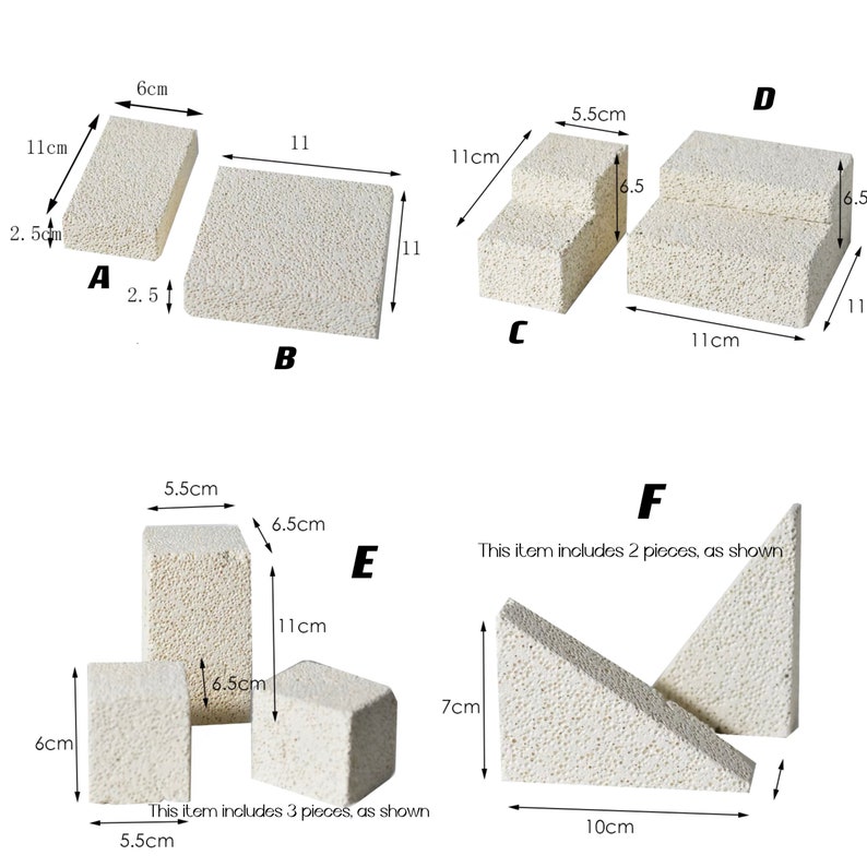 Milk White Stone Jewelry Display Set Jewelry Risers and - Etsy