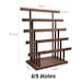 5 Tier Dark Wood Earrings Display, Earrings Organizer, Earrings Rack ...