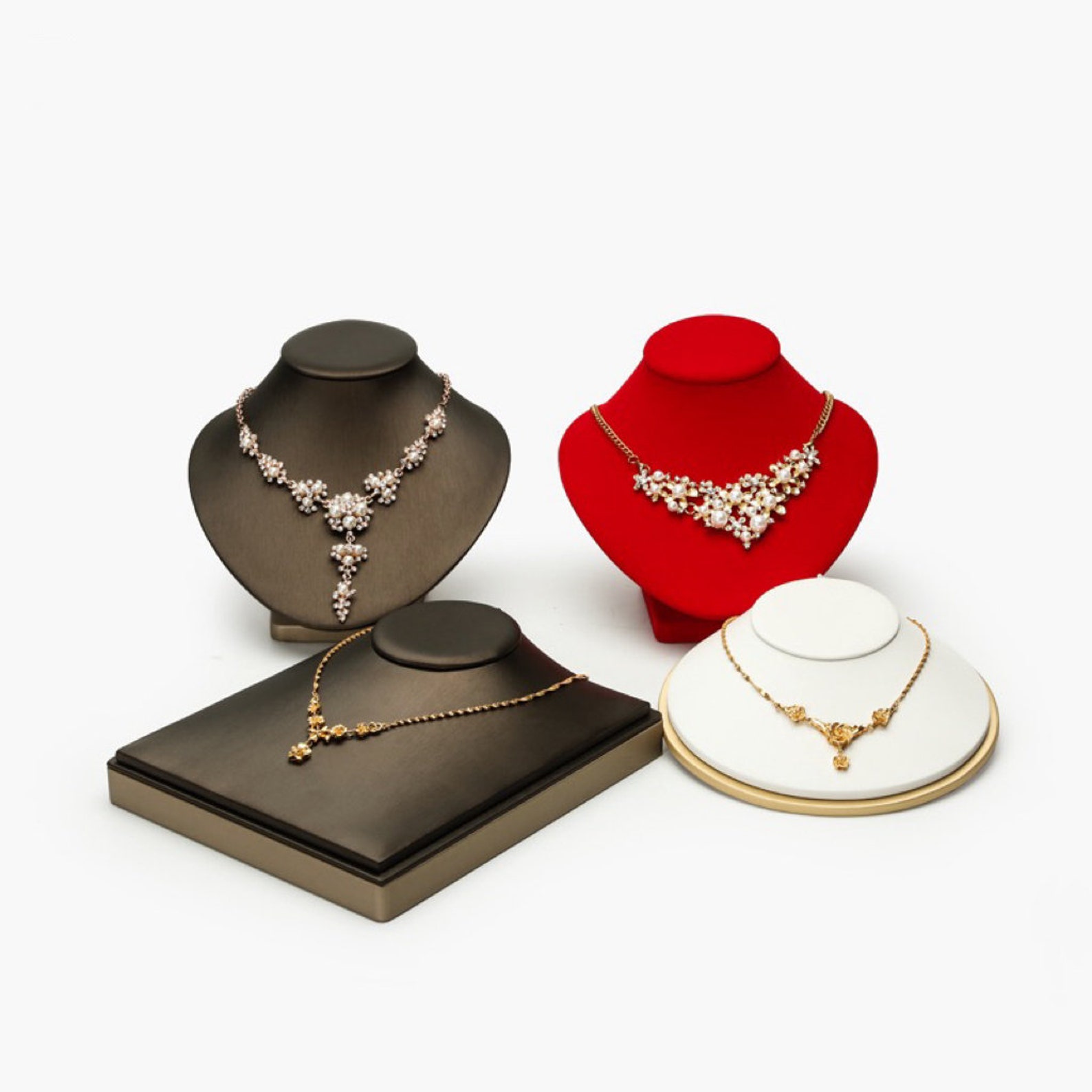 Low Necklace Display Stand, Jewelry Display Set, Unique Necklace ...
