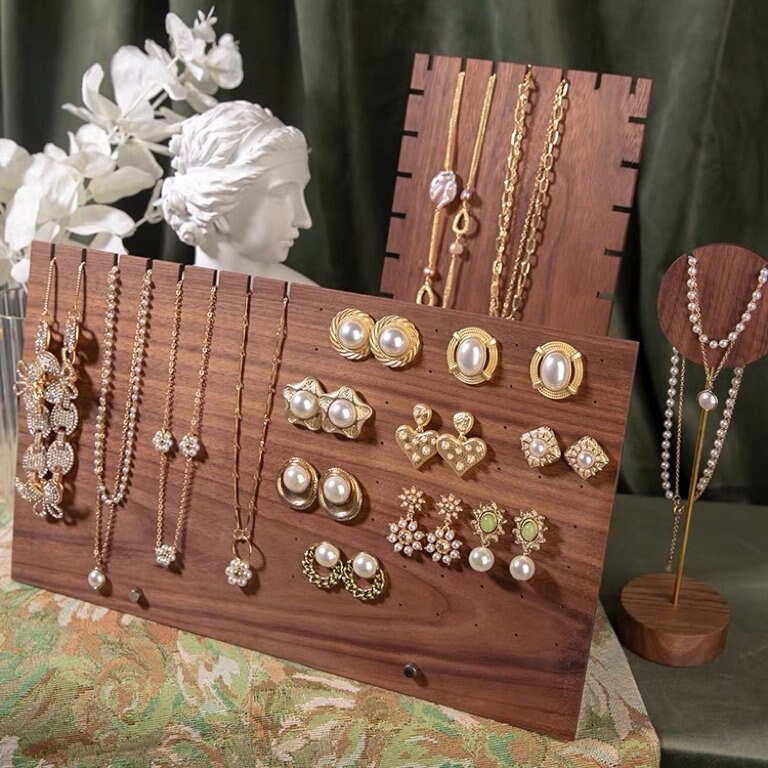 Earring Display Stand Wood Earrings Holder Stand Jewelry - Etsy