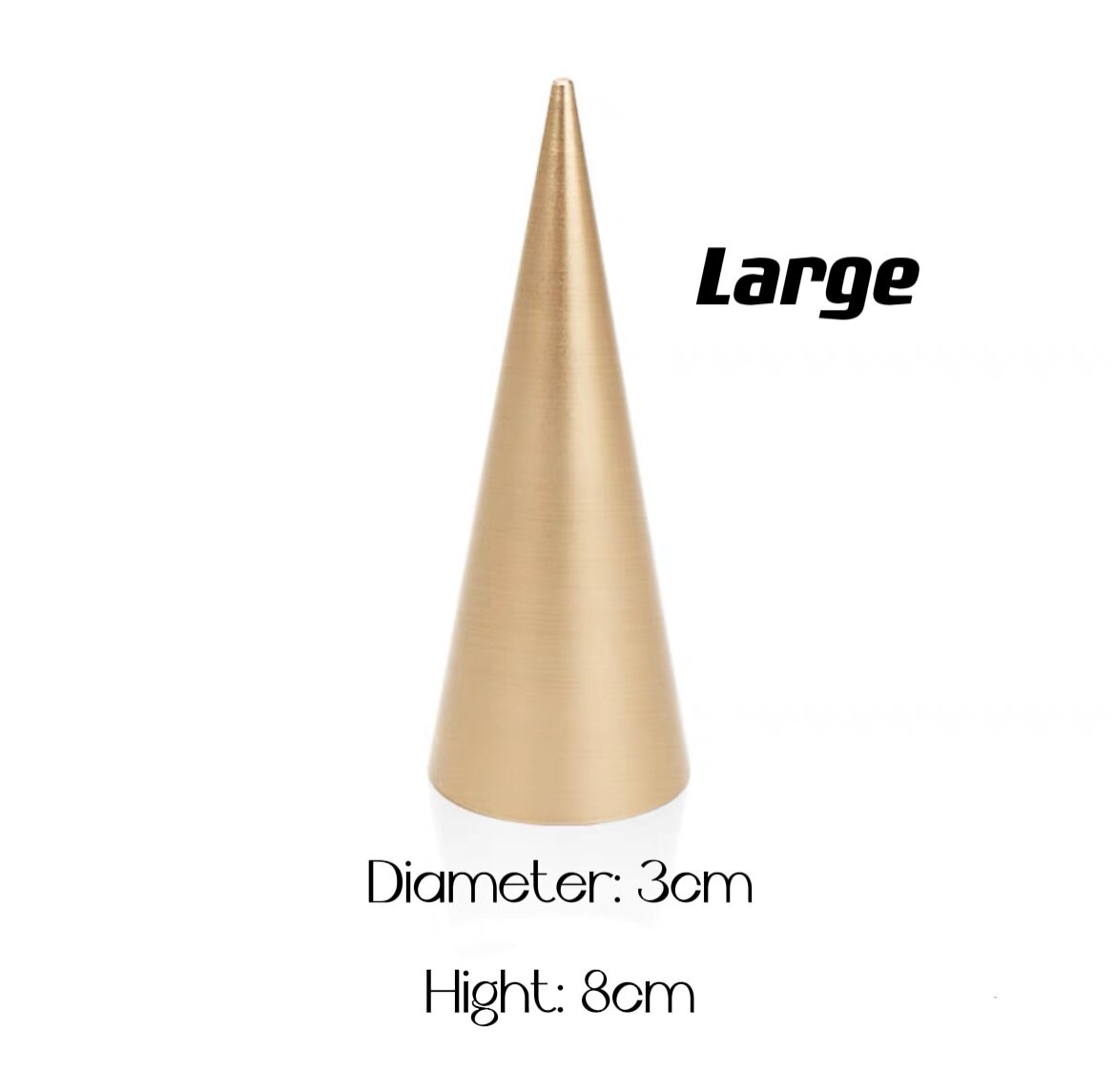 Metal Ring Cone Display Gold Ring Display Holder Ring - Etsy