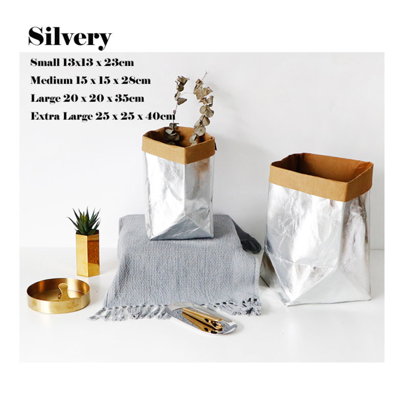 Washable Kraft Paper Container for Storagefoodplantinggift - Etsy