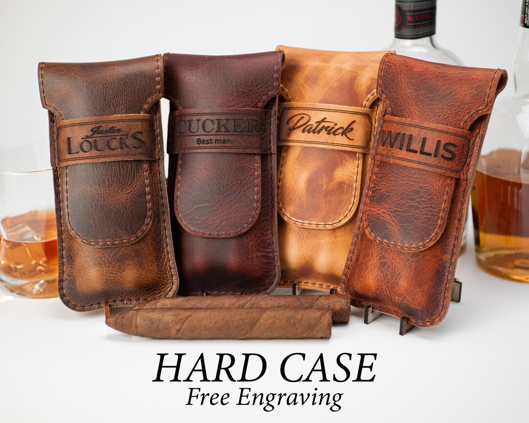 Cigar Case With Protective Liner ( Monogrammed Hard Case) With Optional ...