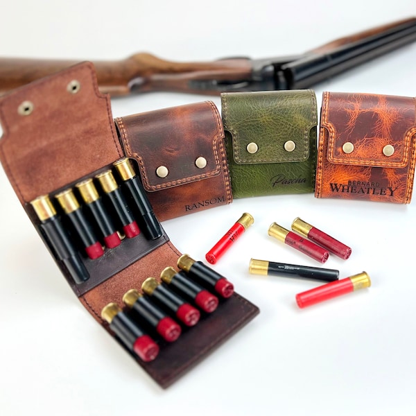 Leather Shotgun Shell Holder Case - Etsy