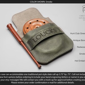 Leather Slate Turkey Call Case Personalized - Etsy