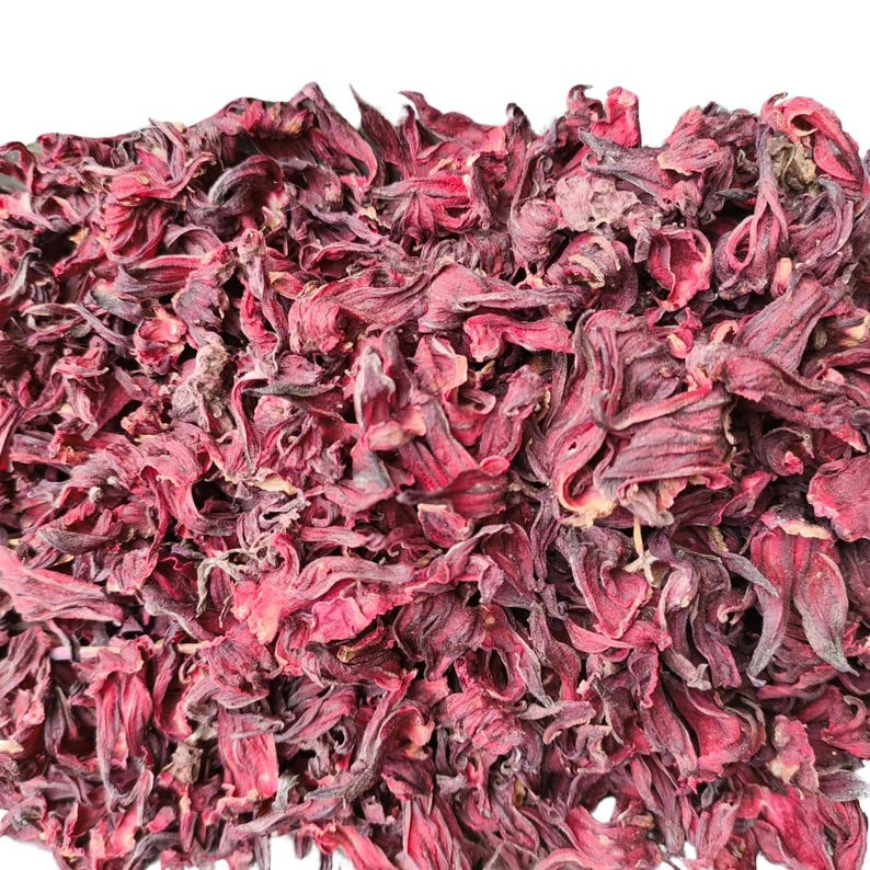 Dried Hibiscus Sabdariffa/ Organic Dried Roselle Herb / Natural Hibiscus Tea - Etsy