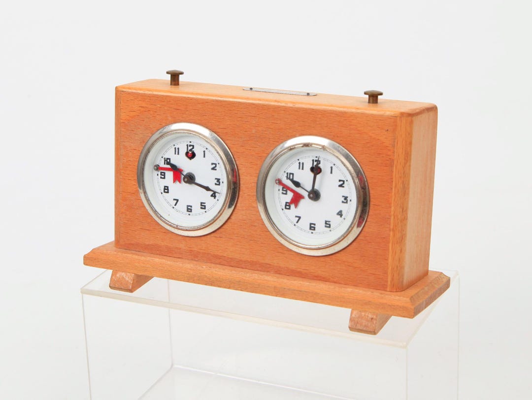 Rare Jerger Olypmpia "the Hearts" Chess Clock, 1950's Vintage German ...