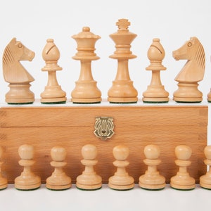 Contemporary German Staunton Chess Set, K7,8cm /3 In., Wooden ...