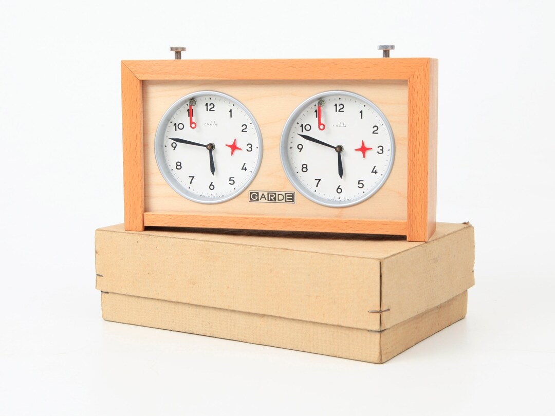 German Mechanical ruhla Garde Chess Clock, 1980's Vintage Tournament ...