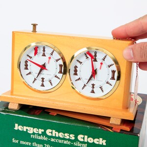 Vintage German Mechanical jerger Olympia Chess Clock, 1970's Analogue ...
