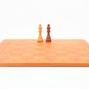 Large Tournament Marquetry Chess Board, 48,5x48,5cm/19x19 In., Vintage ...