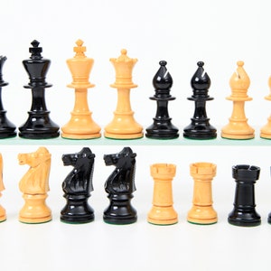 Vintage French Staunton Chess Set, KH 7,5 Cm/3 In., Weighed Boxwood ...