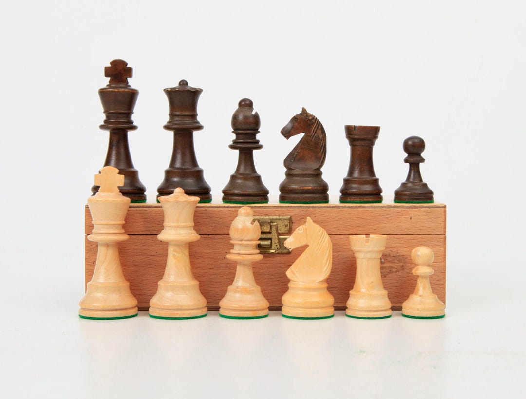 1970's Chavet Staunton Chess Set, KH 8 Cm/3,15 In., French Boxwood ...