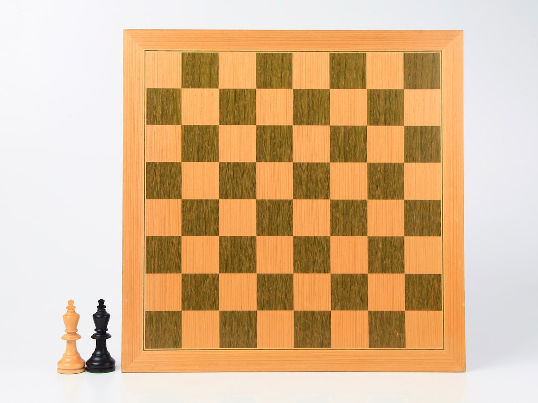Vintage Marquetry Flat Chess Board, 46x46cm /18x18 Inches, Large 2 ...