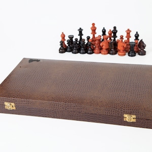 Vintage Philippine Staunton Chess Set, KH 9cm / 3,5 In., Large Exotic ...