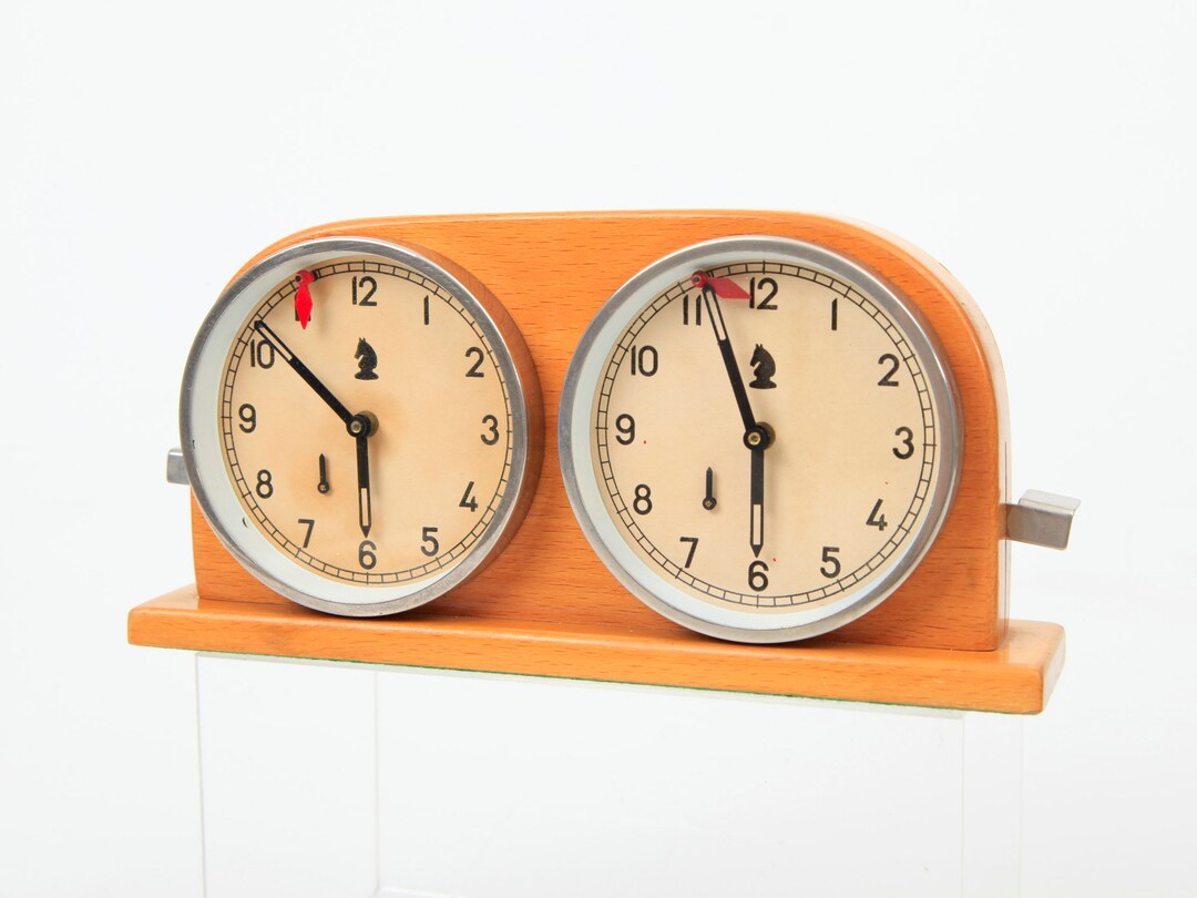 Vintage MOM Hungarian Mechanical Chess Clock, 1960's Hungarian Analogue ...