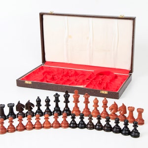 Vintage Philippine Staunton Chess Set, KH 9cm / 3,5 In., Large Exotic ...