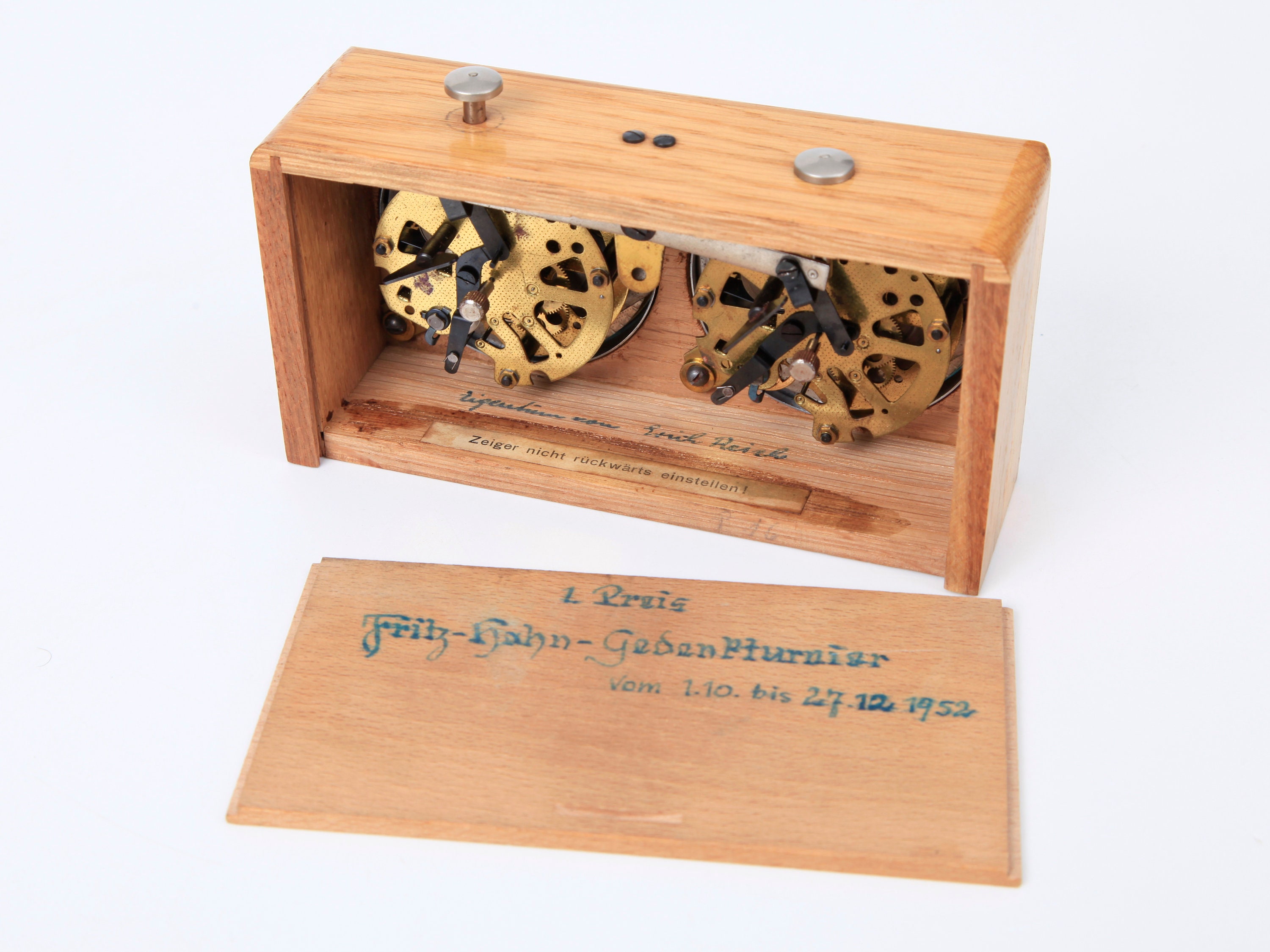 Vintage German thiel-ruhla Chess Clock Wooden - Etsy