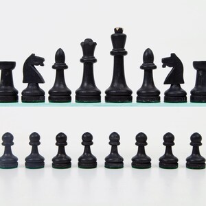 Rare German Bundesform Chess Set, KH 8cm./3,15 In., Old German Staunton ...